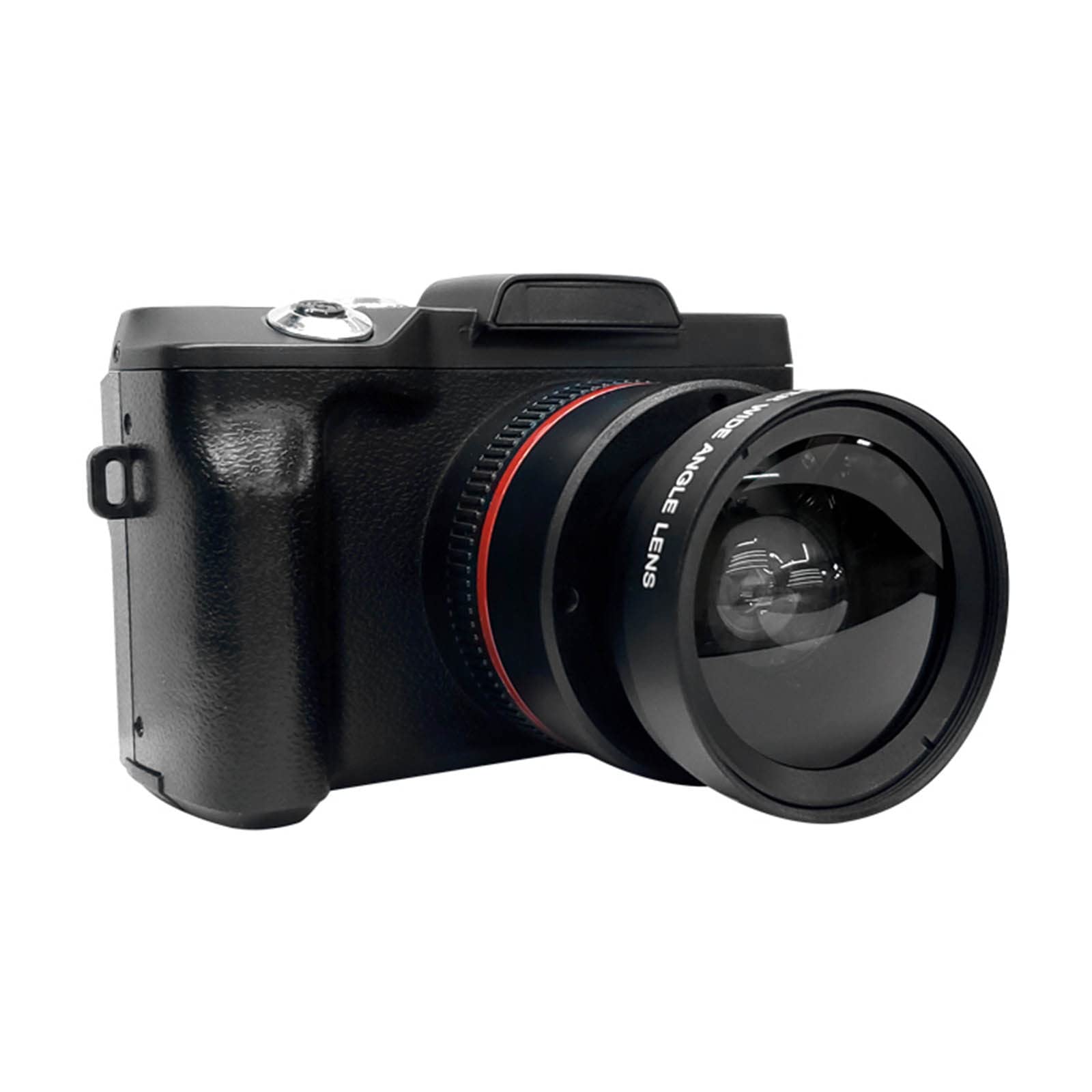 1080p Camera Digital Camera for Photography, Mini Vlogging Camera with 2.4 Inch HD Large Screen, 16x Digital Zoom, Detachable Lens, Built-in Microphones, Cool Stuff, Travel Essensials