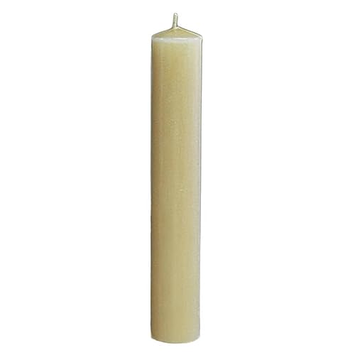 100% Beeswax Altar Candle - 1-1/2 x 5-5/8" - 18/bx 780090193157 - Gifts, Crosses, Rosaries, Chains and Much More