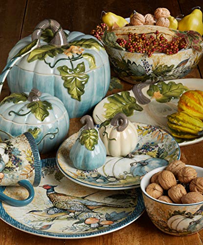 Certified International Harvest Gatherings 11" Dinner Plates, Set of 4, Multicolor
