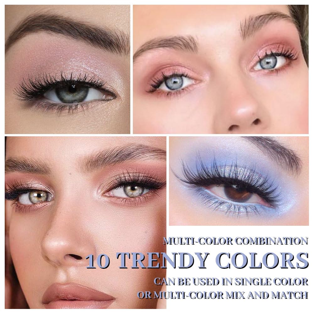 16 Girds Colorful Matte Shimmer Eyeshadow Palette for Eye Makeup,High Pigmented Eye Shadow Primers Powder Palet de sombras de ojos-Pink Red#