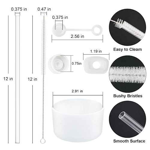 2023 New Set Straw Cover Straw Replacement Boot Sleeve Spill Stopper for Stanley Cup 40 oz 30 oz Quencher, 15 Pack Tumbler Accessories for Stanley Cup