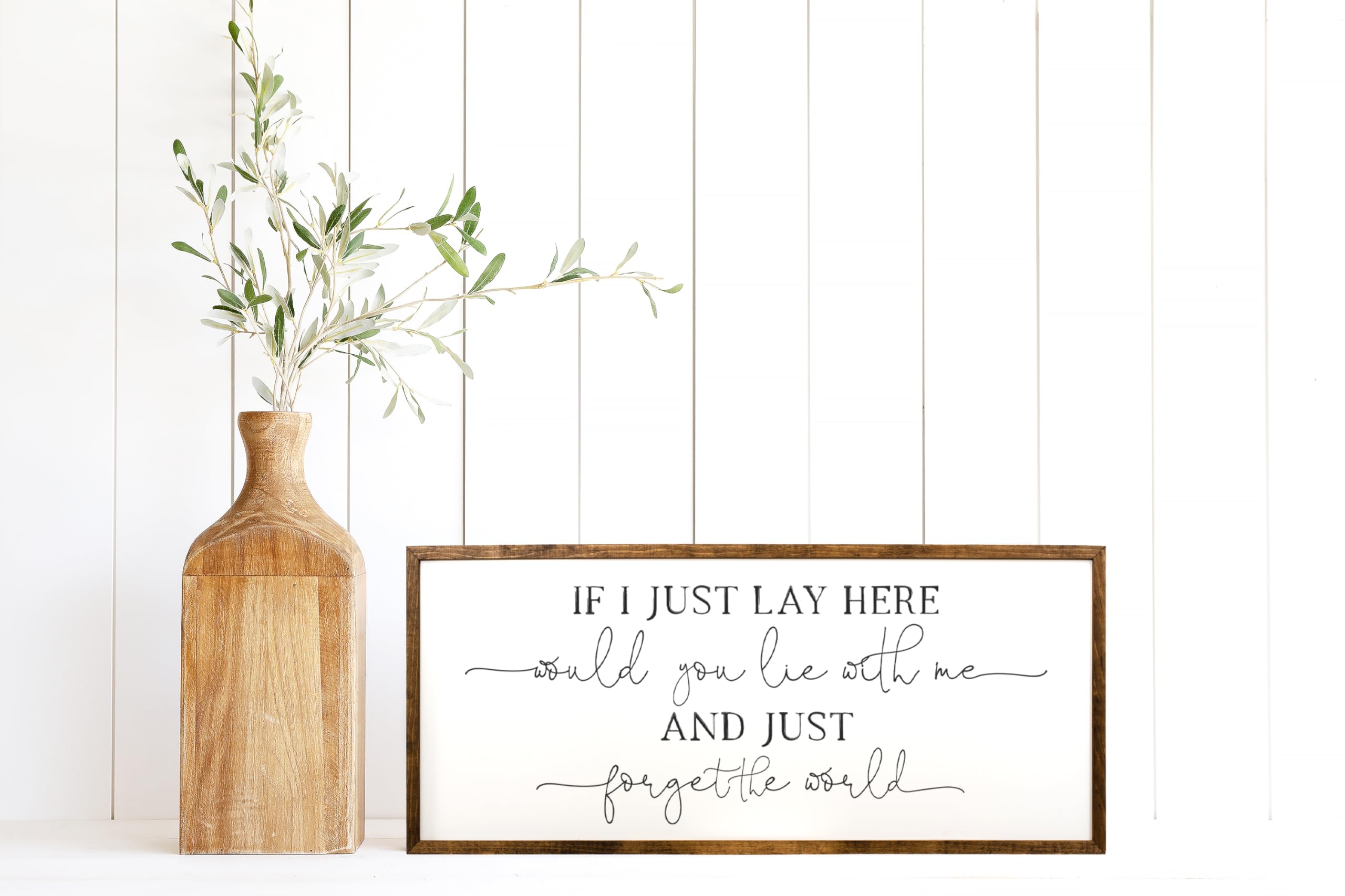 10x20 inches,If I Lay Here Would You Lie With Me Wall Decor - Bedroom Wall Decor - Bedroom Decor - Above Bed Decor - Bedroom Wall Art - Master Bedroom Wall Decor - Bedroom Wall Decor Over The Bed