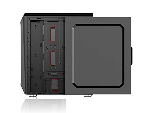 Bgears b-Vigor RGB Mid Tower with Front RGB Light and Side Tempered Glass (Fan Sold Separately))
