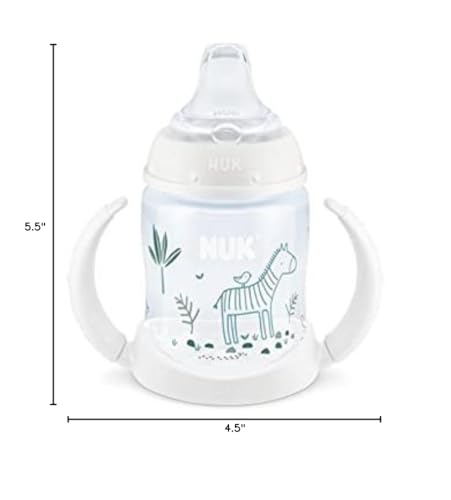 NUK Learner Cup, 5oz, 2-Pack, Elephant/Zebra
