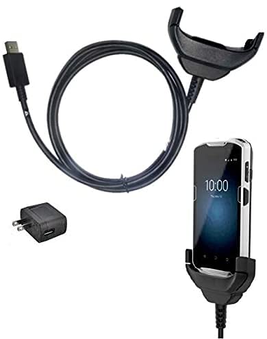 Generic Charger Compatible with Zebra TC51, TC52, TC56, TC57 Android Scanners | Power Supply Included (Charger's Removable Insert Allows to Charge Device with Protective BootCase)