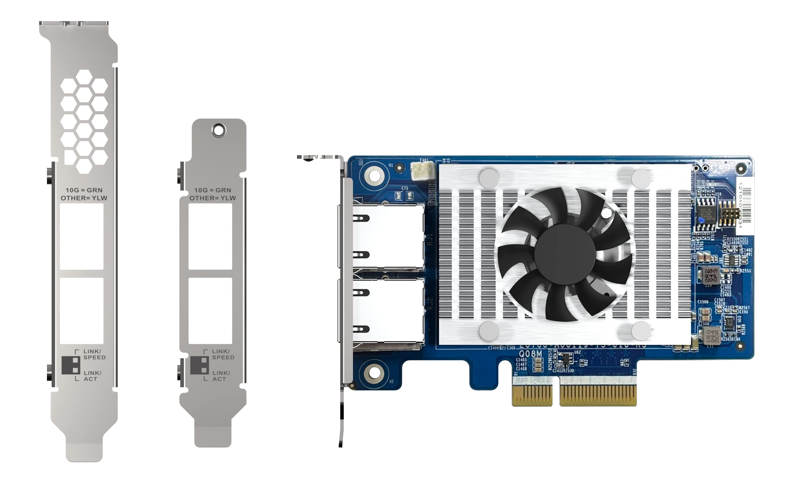 QNAP QXG-10G2T-X710 Two Port 10GbE Network Card with SR-IOV and iSCSI, Block-Based and Supports Multiple Virtual Disk Modes