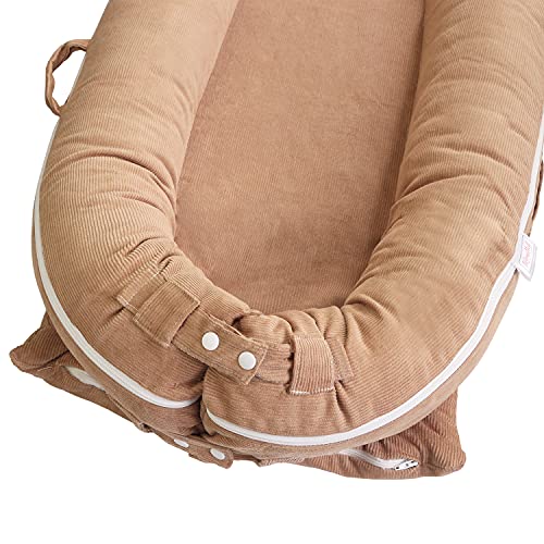 NoomiNest Baby Lounger Extra Cover for DockATot Deluxe (Sand)