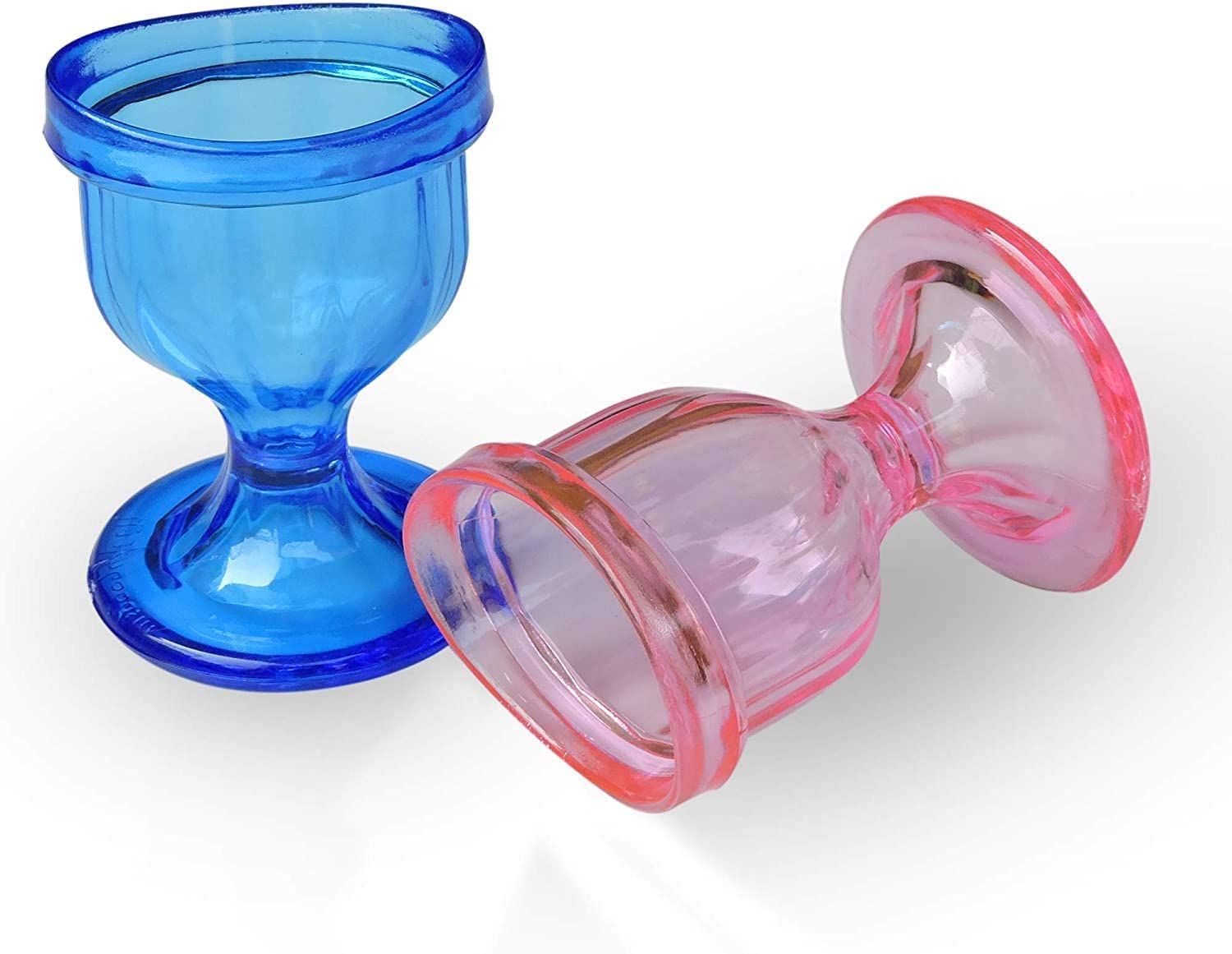 Ancient Impex Set 2 Blue And Pink Colored Eye Wash Cups For Effective Eye Cleansing - Eye Shaped Rim, Snug Fit