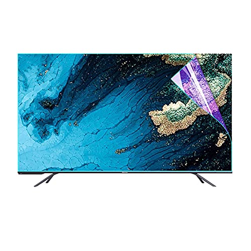 CHHD 32-70 Inch Monitors Anti Glare Screen Protector Anti Blue Light/Anti Scratch/Anti-Fingerprint Film for LCD Display, 2 Styles, Customizable (Color : Hd Version, Size : 55 inch 1221x689mm)