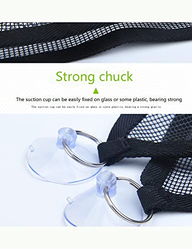 2 Pack(Small) Bearded Dragon Lizards Hammock Triangle Shape with Strong Suction Cup Reptile Hammock Decor Accessories Suitable for Large & Small Geckos, Chameleon or Lizards