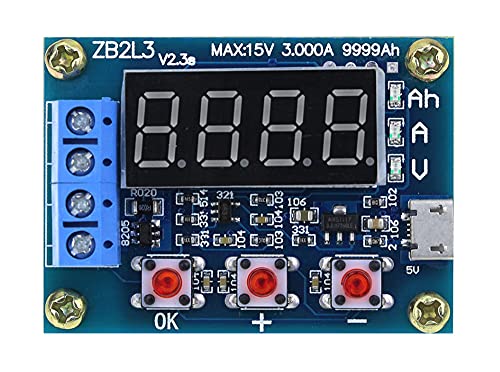 QIAONAI sh84 1.2v 12v Zb2l3 18650 Li-ion Lithium Battery Capacity Tester + Lead-Acid Resistance Battery Capacity Discharge Meter Tester Integrated Circuit