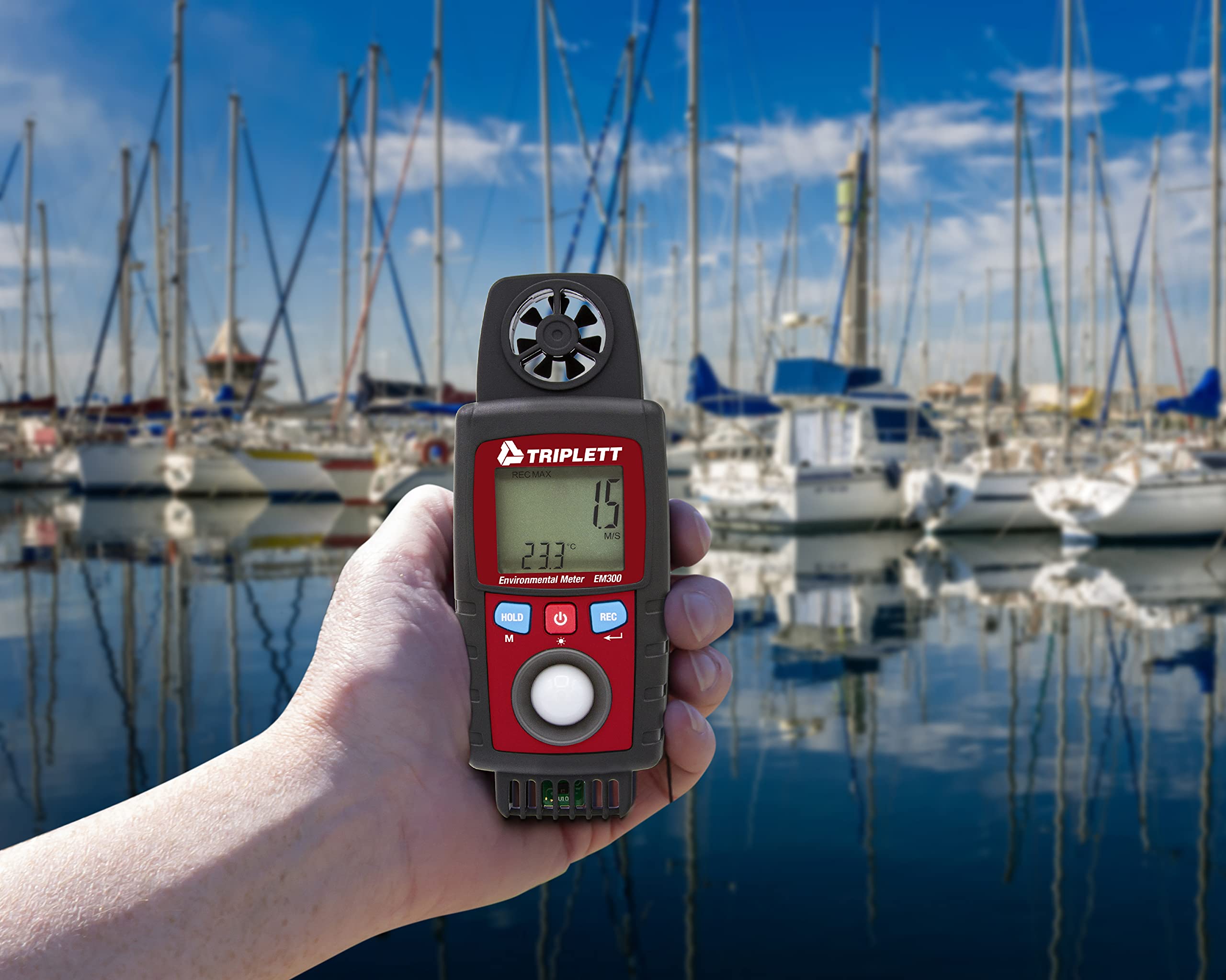 Triplett EM300 10-in-1 Environmental Meter with Air Flow
