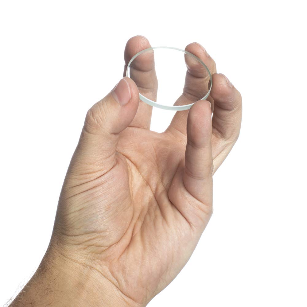 Amlong Crystal Premium Optical Glass Double Convex and Concave Lens Set, 50mm Diameter, 3 Double Convex (20, 30, 50cm FL) and 3 Double Concave (20, 30, 50cm FL), 6 Piece Set