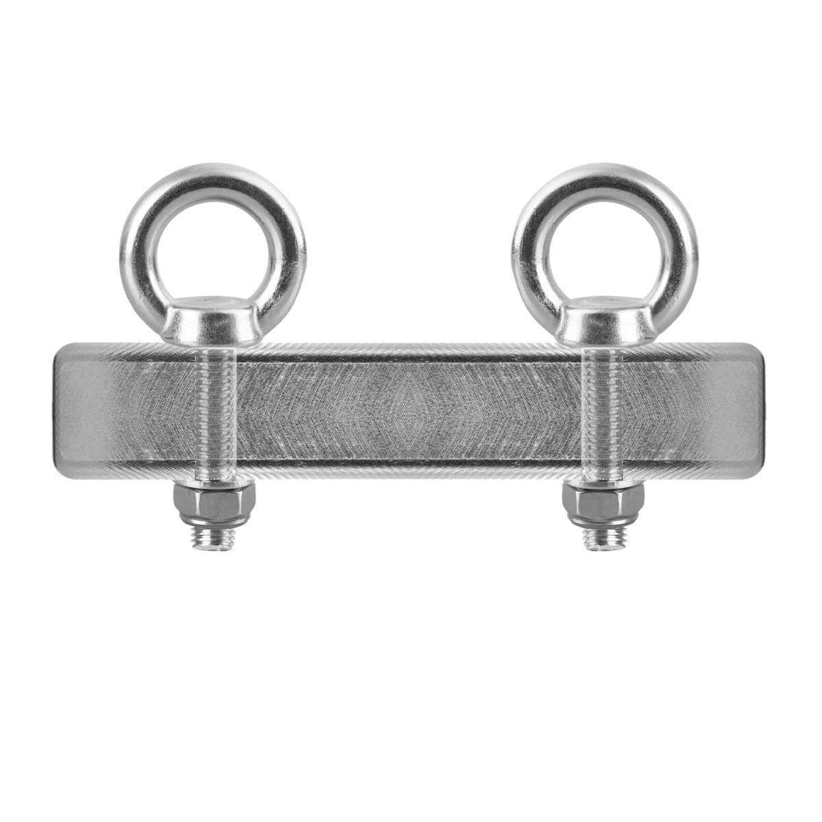 Abimars 304 Stainless Steel Machinery Shoulder Lifting Eye Bolt, 6 PCS M8 Extended Thread Lifting Eyebolts with Lock Nuts, Lock Washers, Flat Washers