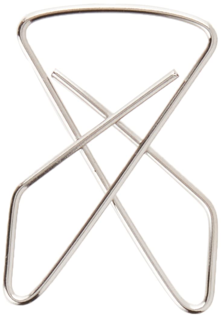 ACCO Ideal Butterfly Paper Clamps, Steel Wire, Small 1.5 Inch Size, 100 Sheet Capacity, Silver, 50 Clamps per Box (A7072620)