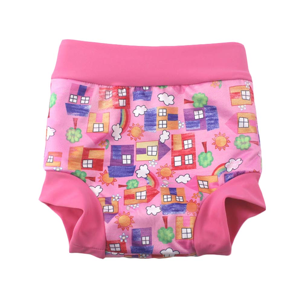 Anbaby Infants and Young Children Swim Diaper (M /15-24 lbs, House)