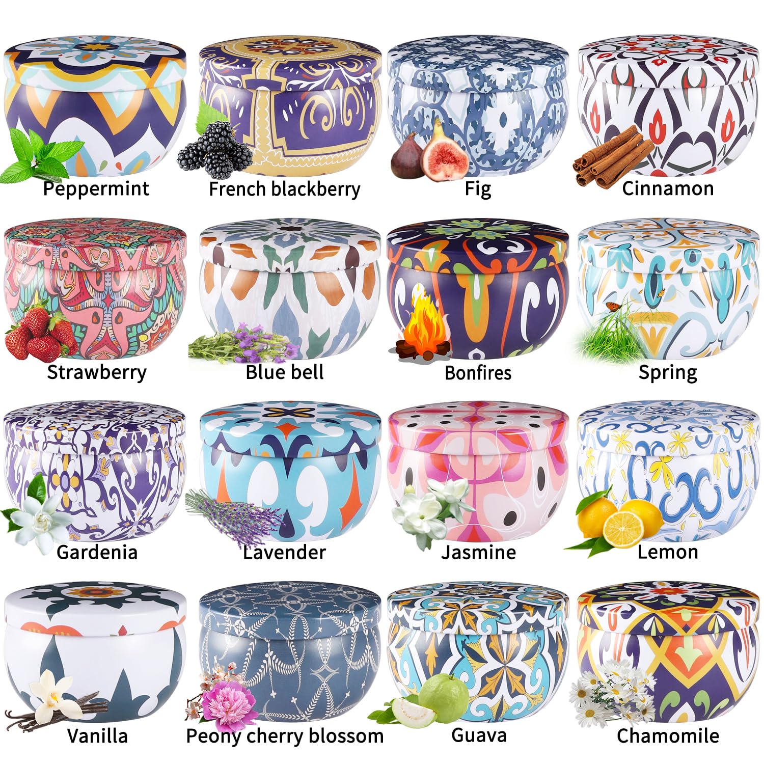 16 Pack Scented Candles Gift Set- Aromatherapy Candle Gifts for Men, Woman-Men Candle Set,Ideal Gift for Travel Home Décor