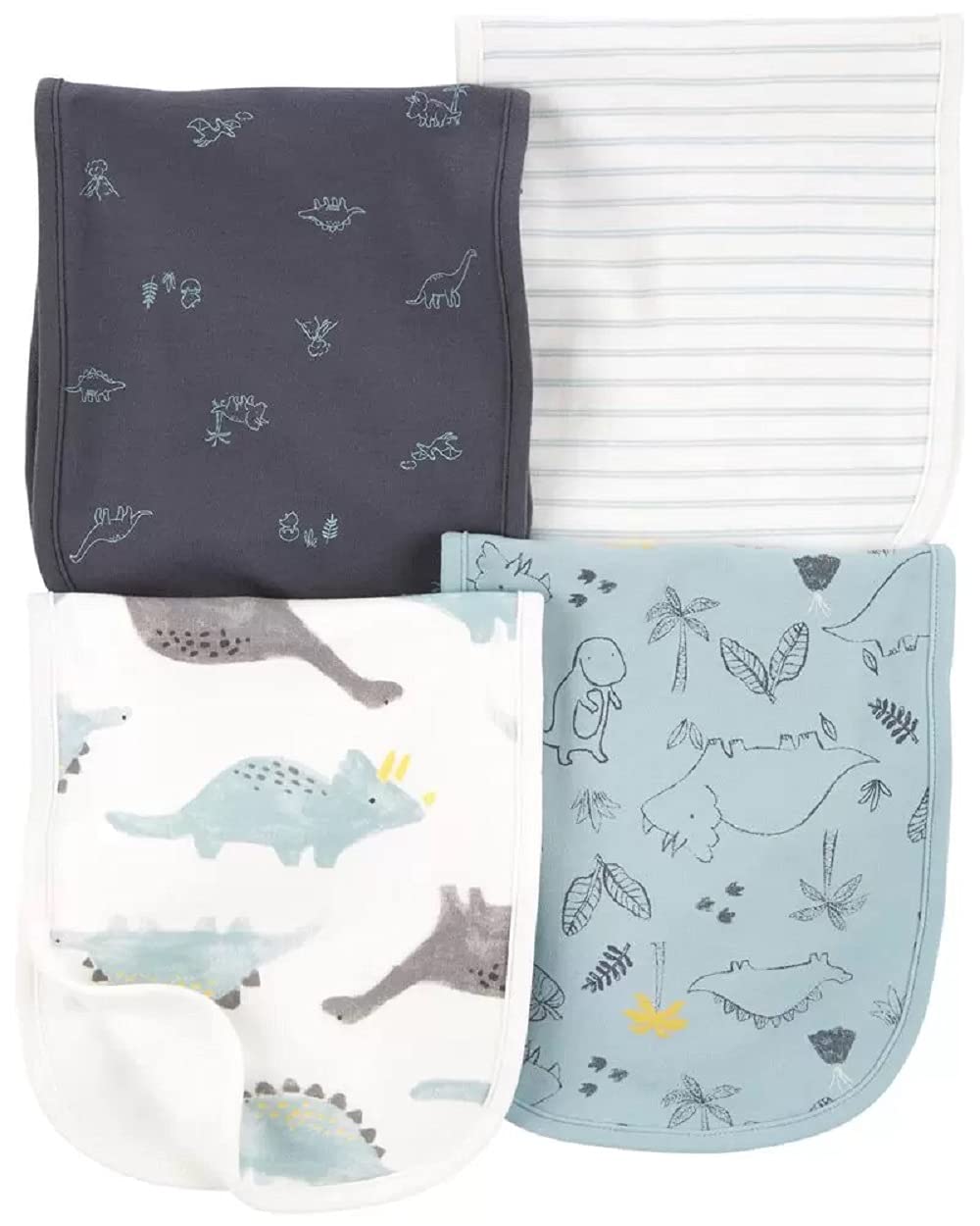 Reeonice Carter's 4-Pack Dinosaur Burp Cloths