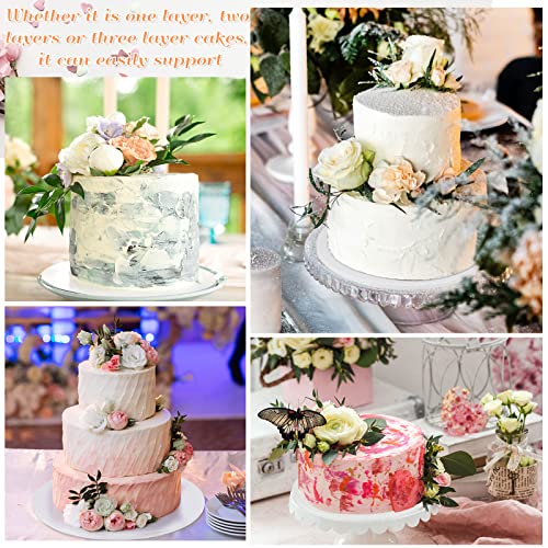 20 Pcs 12 Inch Round Cake Drum Round Boards Cardboard 0.4 Inch Thick Cake Drums Cake Decorating Supplies for Wedding Birthday Party (White)