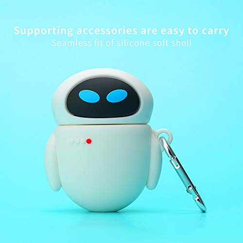 hnspice Case for AirPod 2/1, 3D Cute Cartoons Wall·E Skin Design, for Girls Kids Teens AirPod (EAE)