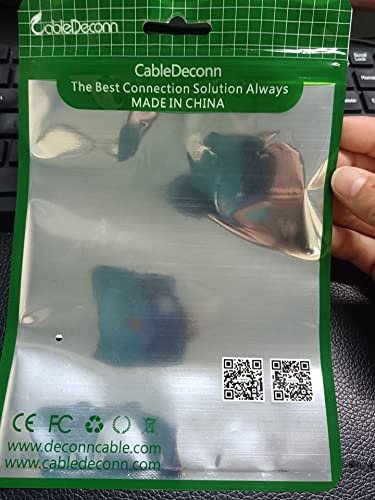 CableDeconn DisplayPort 1.4 to HDMI 2.1 8K Cable 2 m Converter 8K @ 30Hz 4K @ 120Hz Directional Compatible with DisplayPort PC and HDMI Displays