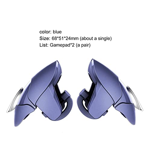 1Pair Phone Game Controller Mobile Game Triggers Button Shooter Phone Gamepad for iPhone for Android Valentine's Day/Mother's Day/Wedding/Anniversary/Party/Graduation/Christmas/Birthday Gifts - Blue
