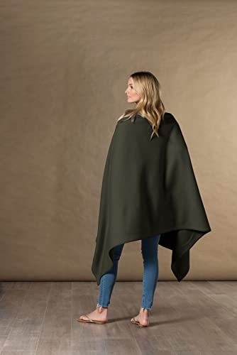 MV Sport Oversized Sweatshirt Blanket β Lightweight Blanket β Fleece Knit Blanket (Dusty Olive)