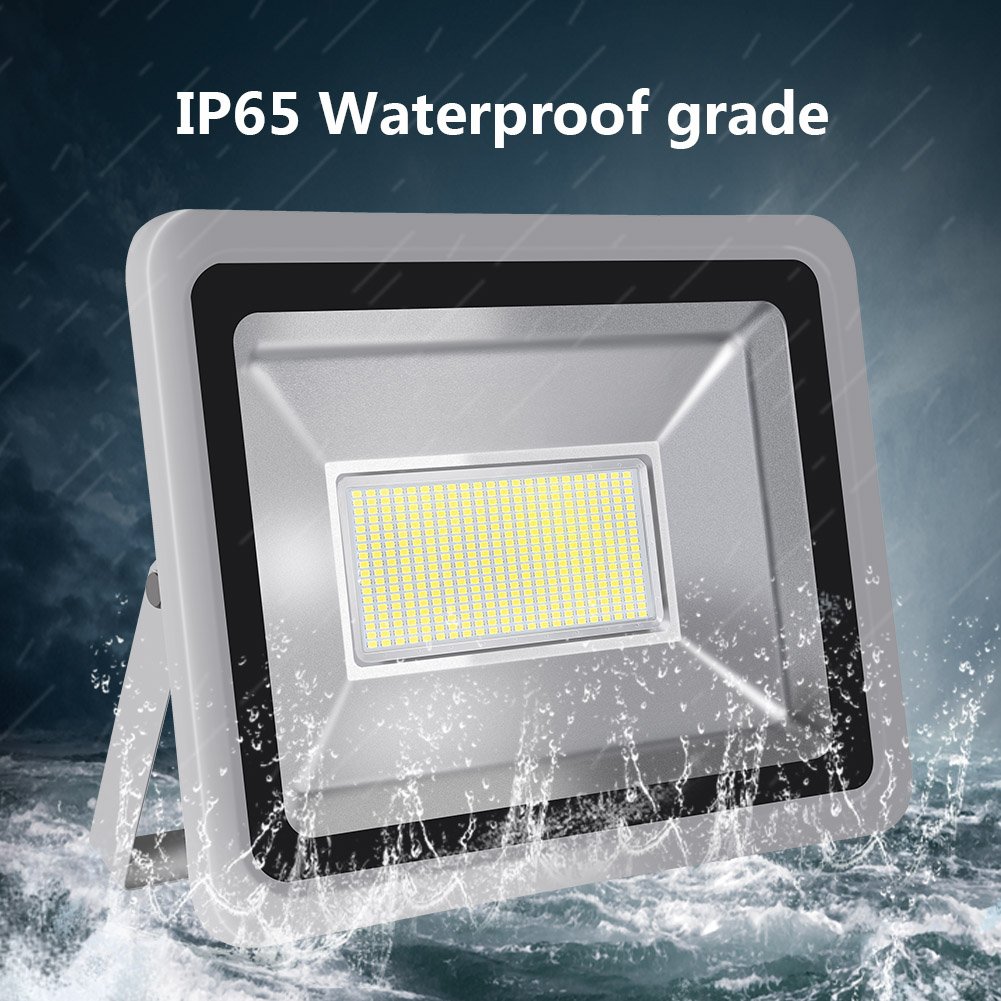 200W LED Flood Light, 20000LM 6000k(Cold White) Floodlight, IP65 Waterproof Super Bright Work Lights, CE and ROHS Certified Outdoor Security Lighting for Garage, Garden, Playground 110V (200)