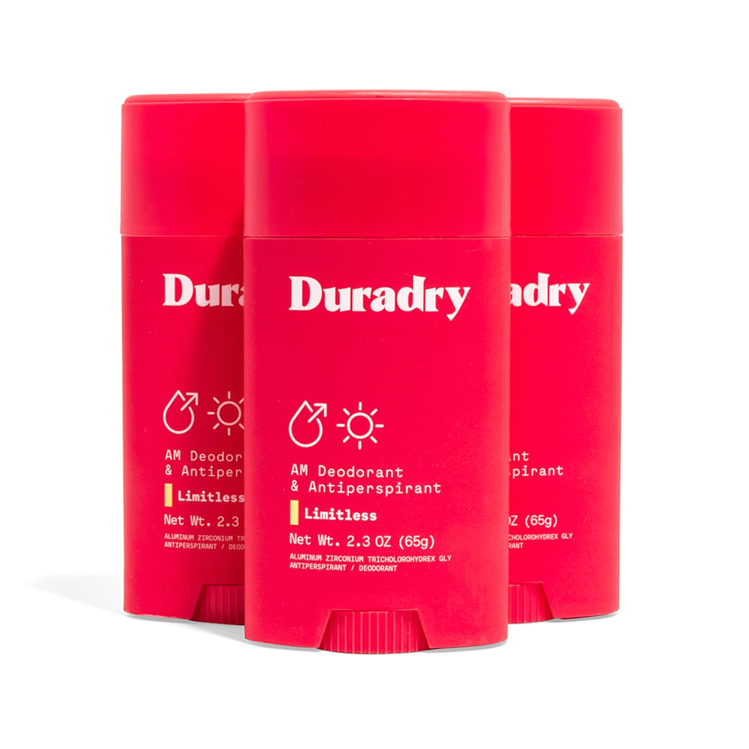 Clinical-Strength Antiperspirant Deodorant for Women and Men - Clean formula with Natural Ingredients, Odor, and Excessive Sweat protection for Armpits - Limitless, 2.3 Oz (Pack of 3)