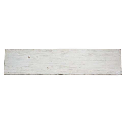 American Art Decor Floating Wall Shelf - Rustic Decor Shelves for Living Room, Bedroom, Kitchen, & Laundry Room - Farmhouse Wall Shelves (White, 3.25βx24.25 x 8.25β)