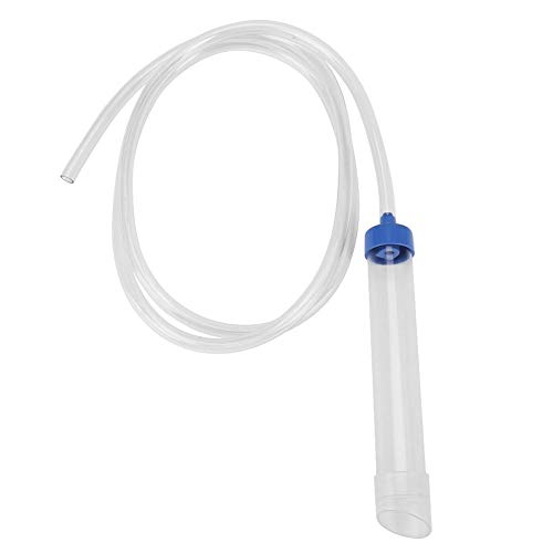 Aquarium Manual Water Changer Gravel Cleaner Water Filter Syphon Tube Fluids Transfer Tool PVC Sand Vacuum Pump Fish Tank Tool with 59in Long Pipe