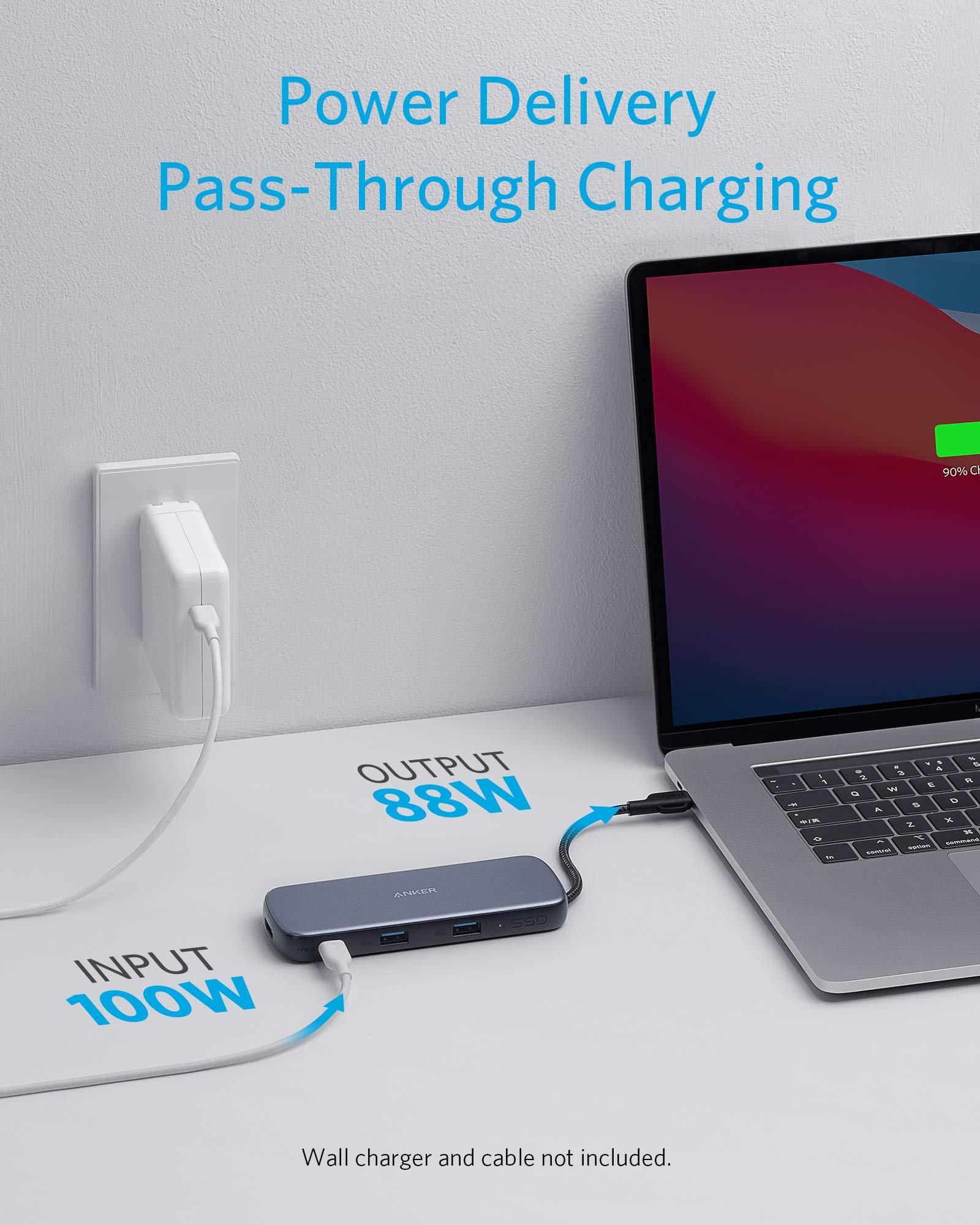 Anker PowerExpand 4-in-1 SSD USB C Hub, with 256G SSD Storage, 4K HDMI, 100W Power Delivery and 2 USB 3.0 Data Ports, for MacBook Pro, MacBook Air, iPad Pro, XPS, and More