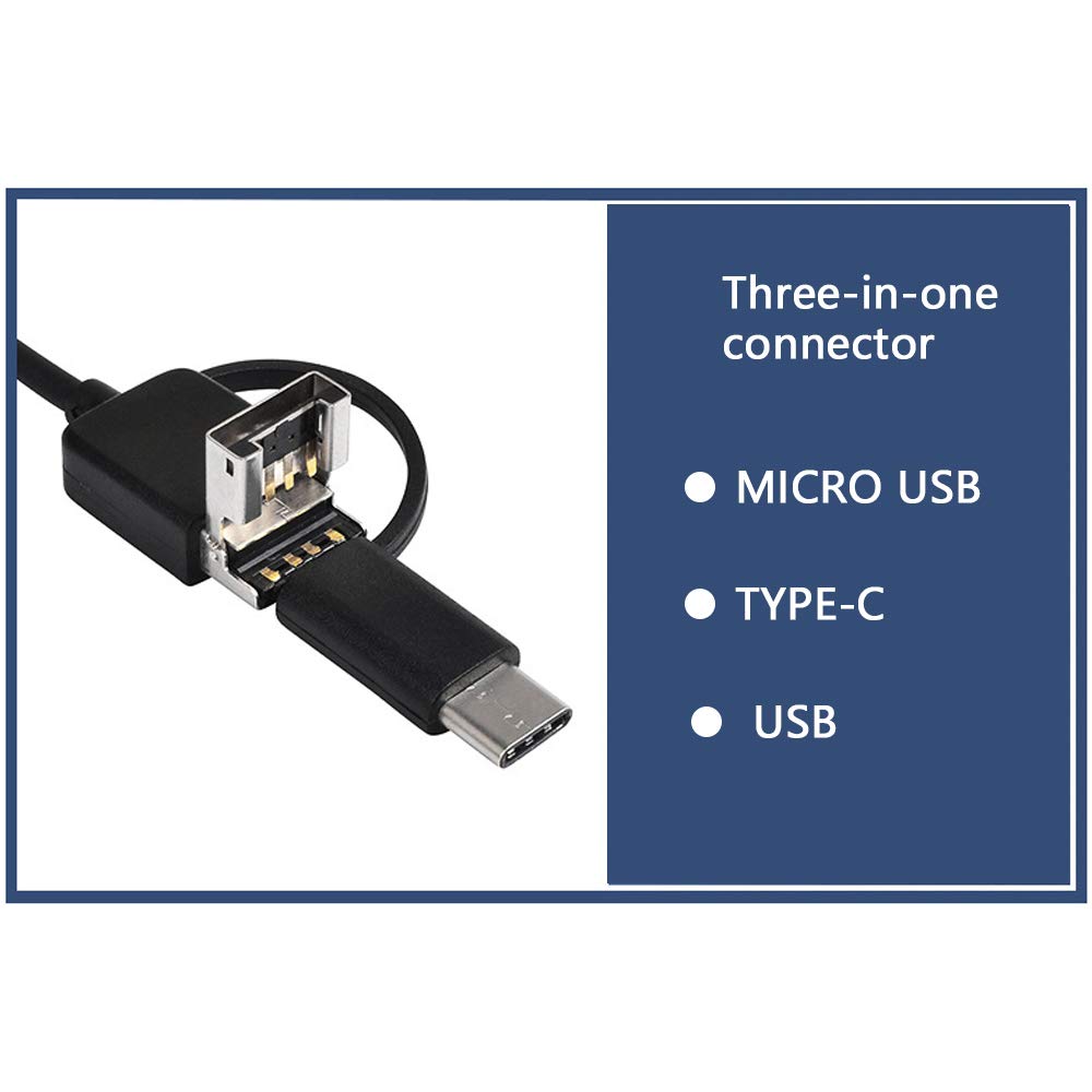3 in 1 Otoscope iPhone,Endoscope Camera Otoscope Ear Nose Mouth,for Android Devices, Windows & Mac