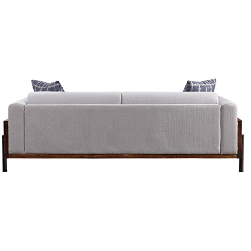 Acme Furniture Upholstered Sofas, Beige and Walnut