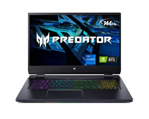 Acer Predator Helios 300 Gaming Laptop | 12th Gen Intel i7-12700H | GeForce RTX 3060 GPU | 17.3" Full HD 144Hz 3ms IPS Display | 16GB DDR5 | 512GB Gen 4 SSD | Killer Wi-Fi 6E | PH317-56-70XJ