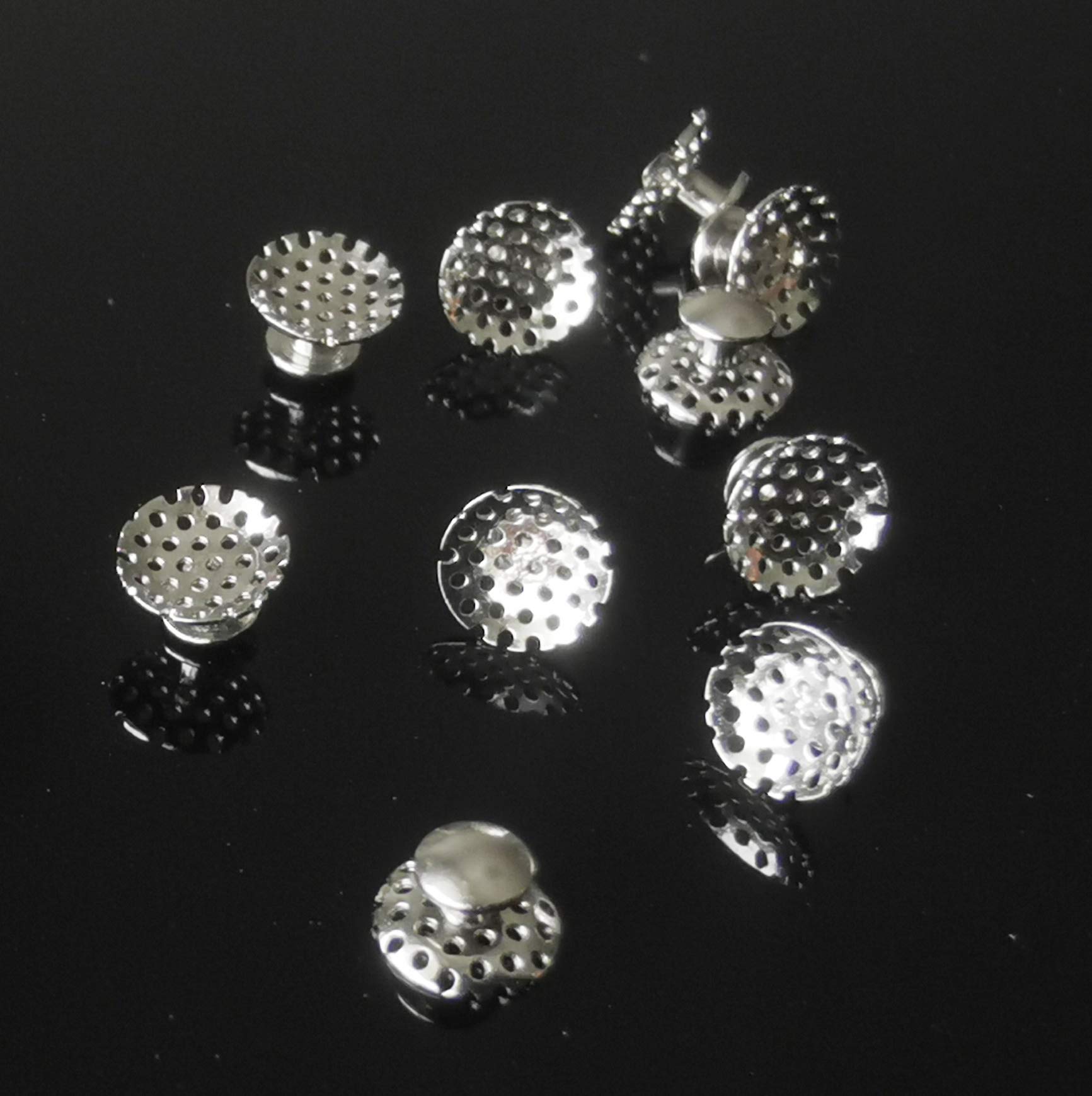30 Pcs New Dental Lingual Buttons Hollow Base Orthodontic Materials
