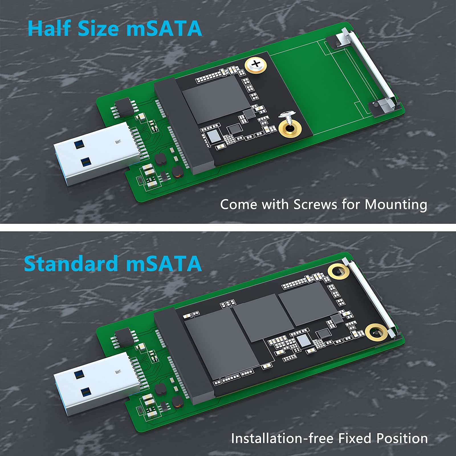INDMEM mSATA to USB 3.0 Enclosure with 32GB mSATA SSD