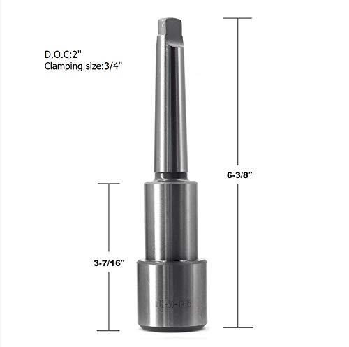 Annular Cutter Arbor JESTUOUS with Morse Taper MT2 for 3/4 Inch Weldon Shank Annular Cutters Extension on Drill Press
