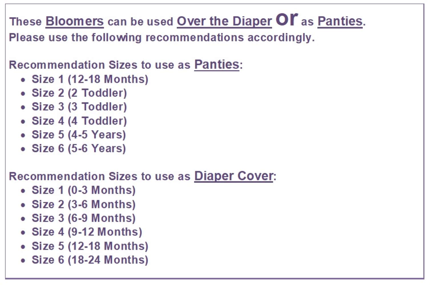 B-One Kids Baby Girls 100% Cotton Diaper Cover Bloomers 4 Pack (Size 2, Pastel)