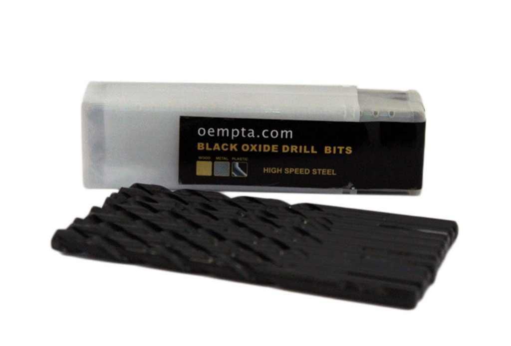 13/64-Inch Black Oxide Drill Bit, Tri-Cut Shank, 10 Pack, Jobber Length