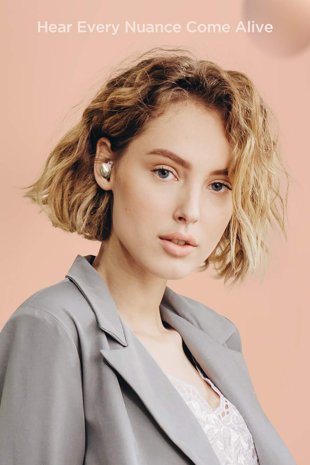 1MORE Stylish True Wireless in-Ear Headphones - Bluetooth - 6.5 Hours of Battery - 15-Minute Quick Charge for 3 Hours of Use – Portable Charging Headphone Case Included - True Wireless Earphones