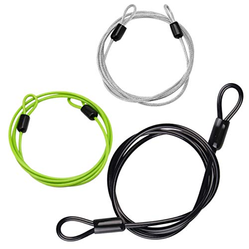 100cm Multifunction High Strength Bicycle Luggage Lock Steel Wire Line Rope,Perfect Bike Accessories Black