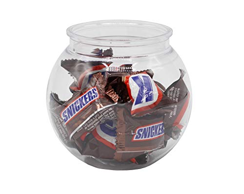 Creative Hobbies - 12 Pack - 4 Inch (100mm) Ivy Bowls Clear Plastic Shatterproof - Great For Fishbowl, Carnival Games, Candy, Party Favors, Table Centerpieces, Vase, Drinks
