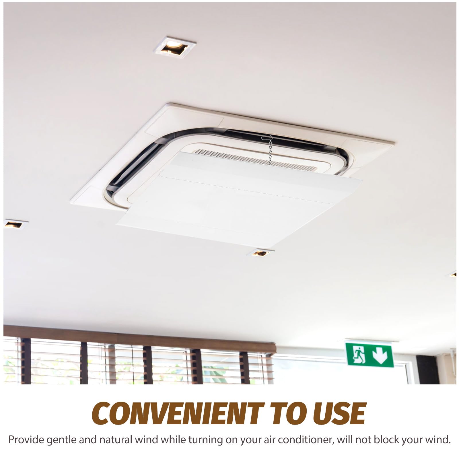 1pc Air Conditioner Windshield Anti Blowing Board Air Deflector Air-conditioner Air Cover Indoor Air Conditioner Deflector Air Conditioner Accessory Air-conditioner Windshield