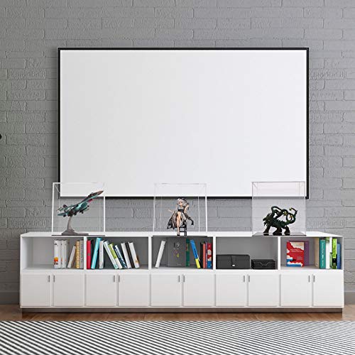 A+ DESIGN Clear Acrylic Display Case Assemble Collectibles Box Alternative Glass Case for Display Action Figures Home Storage & Organizing Toys (8x8x8 inch; 20.5x20.5x20.5 cm)