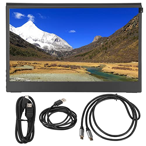 13.3 Inch Gaming Monitor, Portable Monitor Full HD 1080P Multiple Display Modes HDR Technology for Computer for Mobile Phone for Laptop