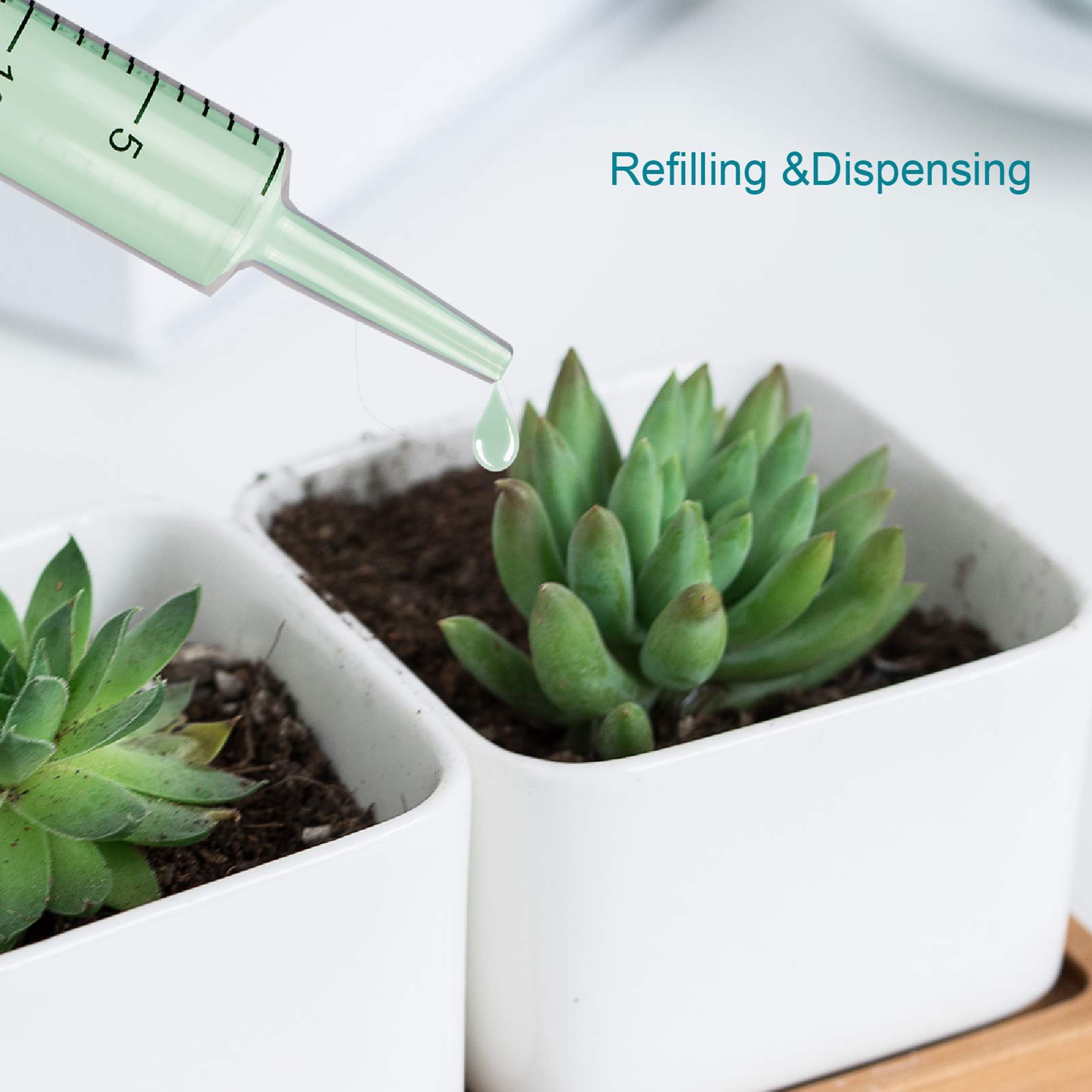 60ml + 20ml Syringe for Liquid set - Syringes without Needle - 20 ml Sterile Packed Plastic Syringe with Dropper for Medicine Student Lab Measuring Liquids and Pet Feeding Oral , Jello Shot ( 6 Pack )