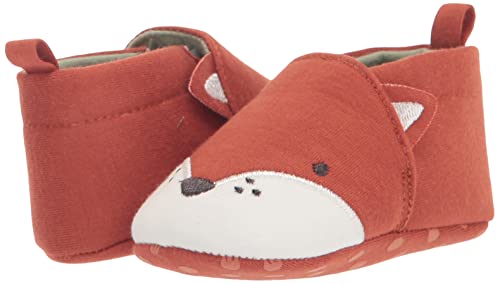Gerber Baby Moccasins Crib Shoes Newborn Infant Neutral Boys Girls, Fox Orange, 0 3 Months Unisex