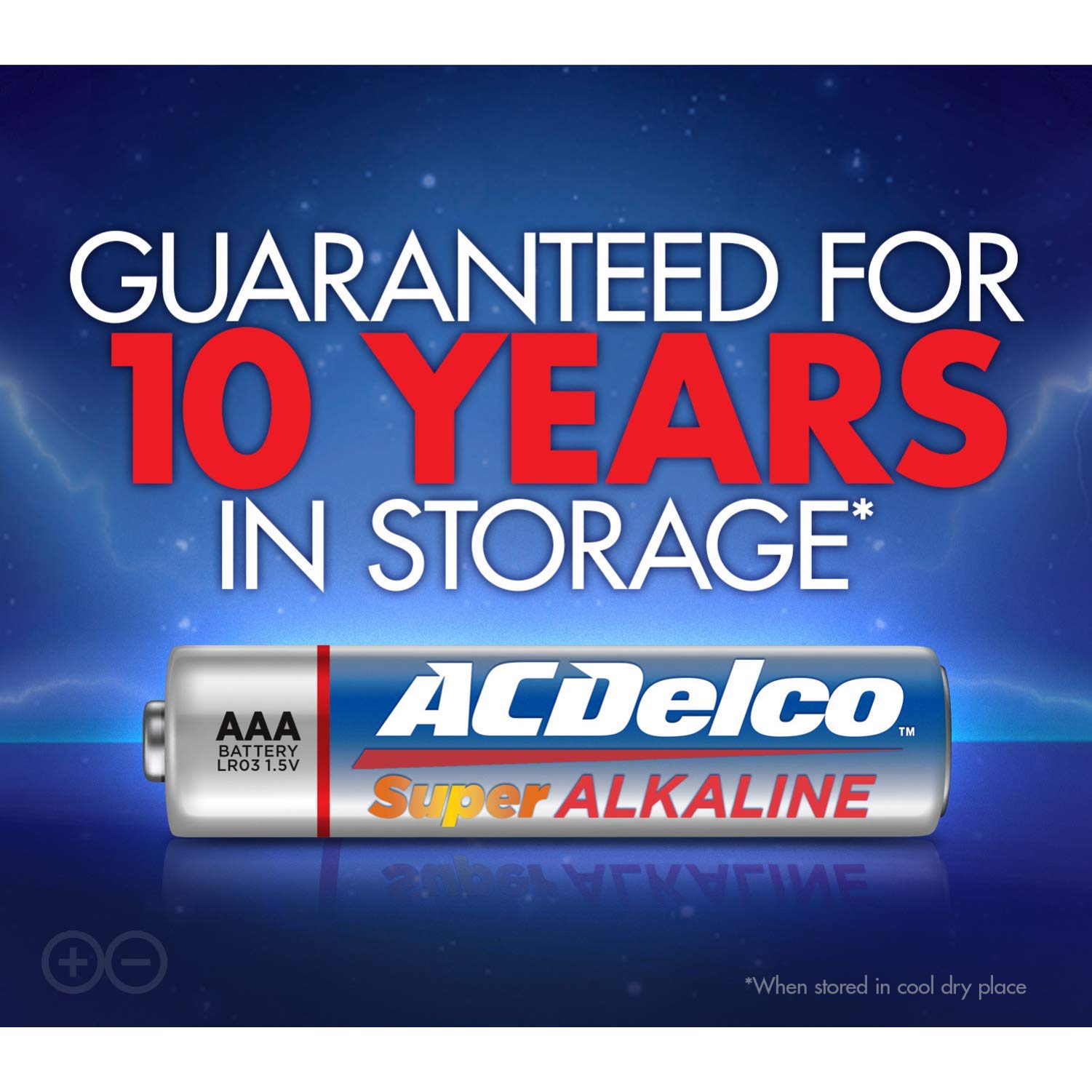 ACDelco 120-Count AAA and AA Batteries | Maximum Power Super Alkaline Battery | 10-Year Shelf Life