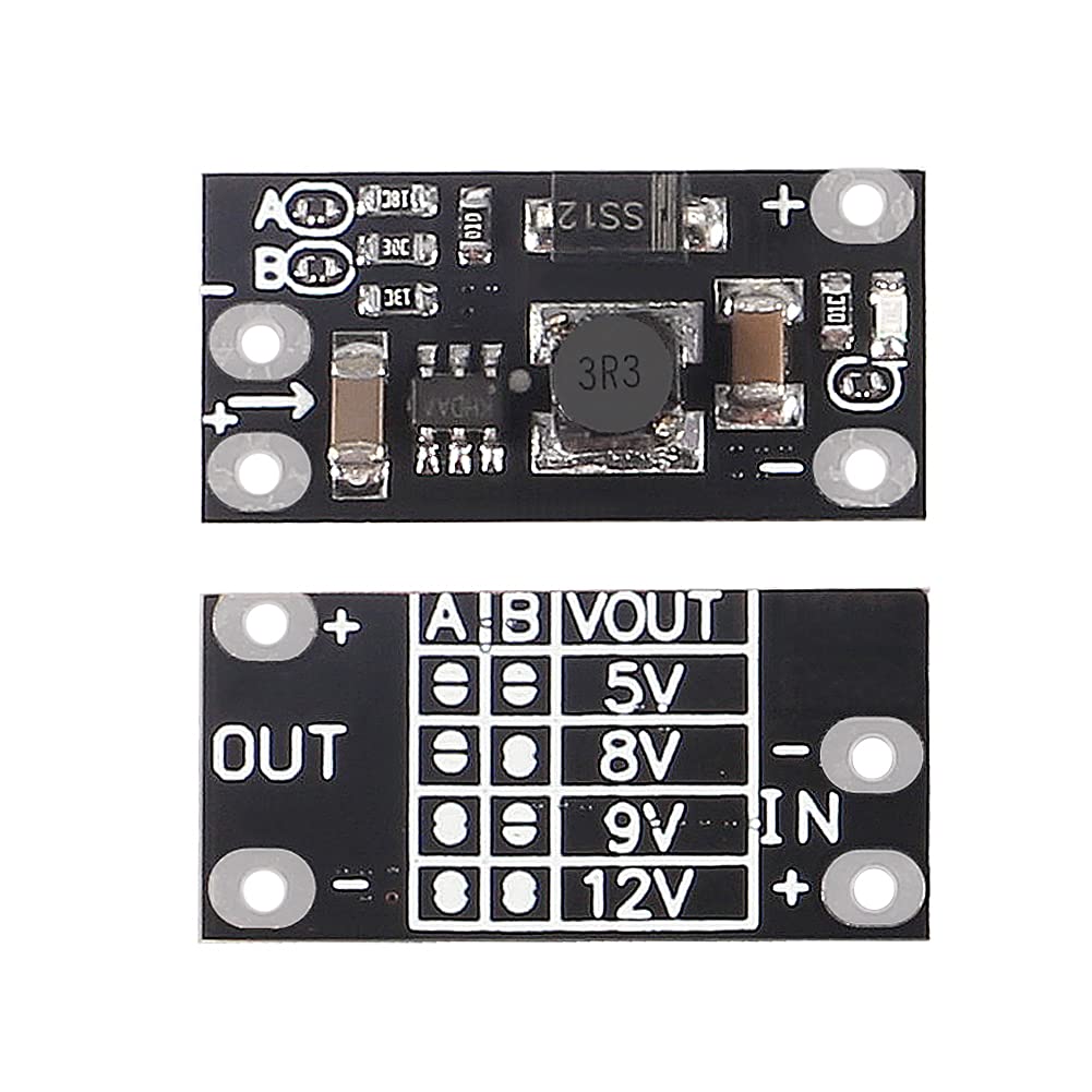 AITRIP 10PCS 1.5A Multi-Function Mini Boost Module Step Up Board 3.7V to 5V 8V 9V 12V Step Up Board with LED Indicato for DIY Electronic Voltage Moduler